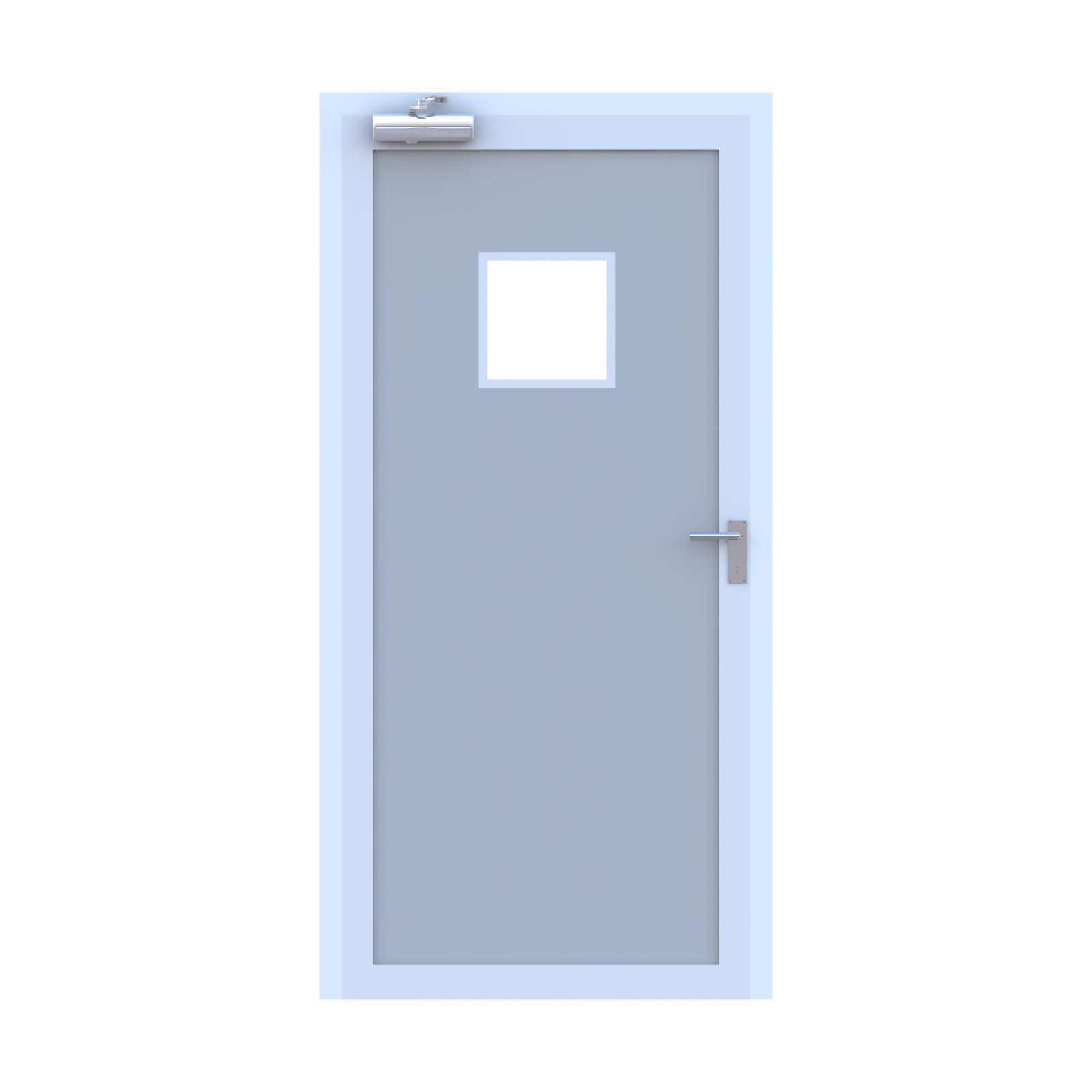 Lead line swing door ประตูกันรังสีแบบบานเปิด - Hospital Renovation